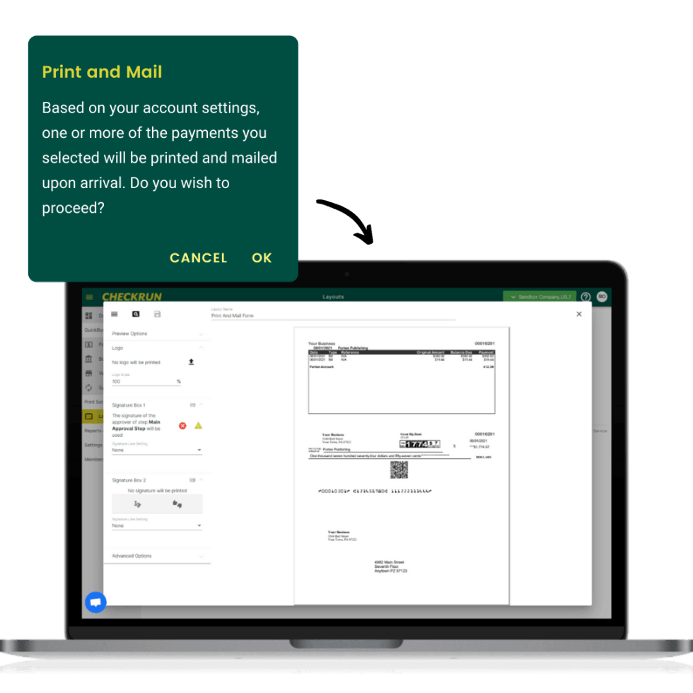 Same-Day Check Mailing Service | Print and Mail Checks Online