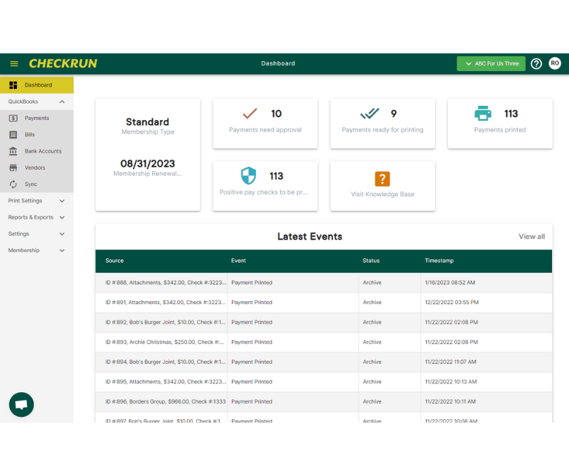 Pricing | Checkrun for QuickBooks Online
